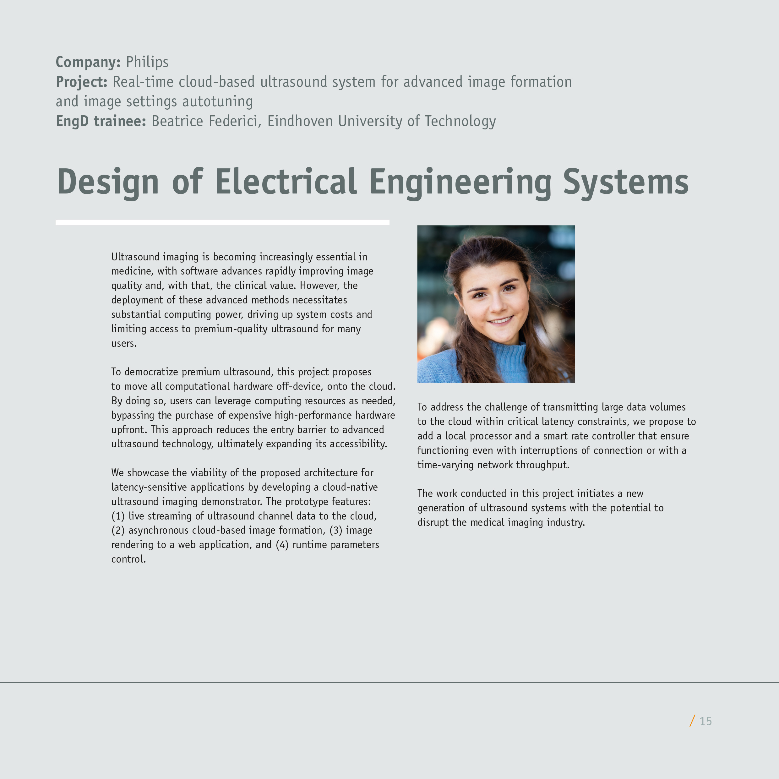 Examples of EngD projects